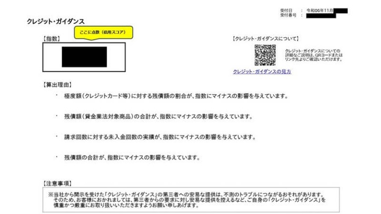 あなたの信用力を数値化！CICの信用スコア『クレジット・ガイダンス』とは？